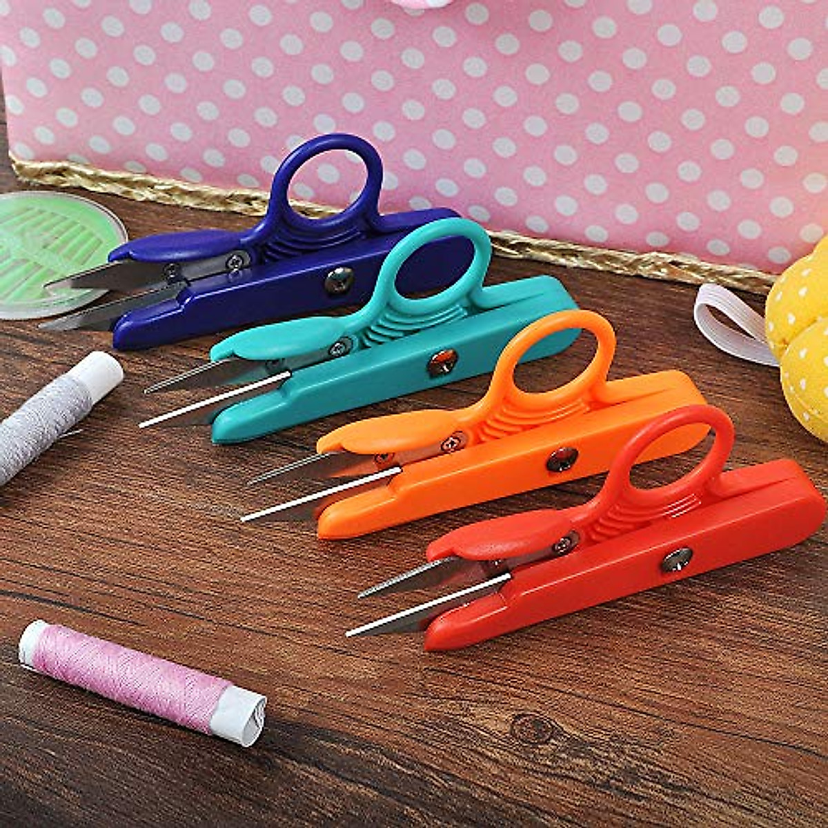 UCEC 12 Packs Yarn Scissors Fabric Scissors Embroidery Scissors, Mini Small Snips Trimming Nipper, Great for Stitch,DIY Supplie