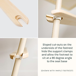 Yeah Baby Goods Adjustable Footrest for The IKEA ANTILOP Highchair (Walnut)