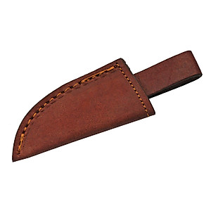 Szco Supplies 6" Hand Forged Blacksmith Style Skinning Knife with Leather Sheath 203423 Brown