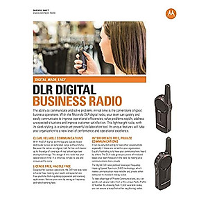 2 Pack of Motorola DLR1060 Walkie Talkie Radios