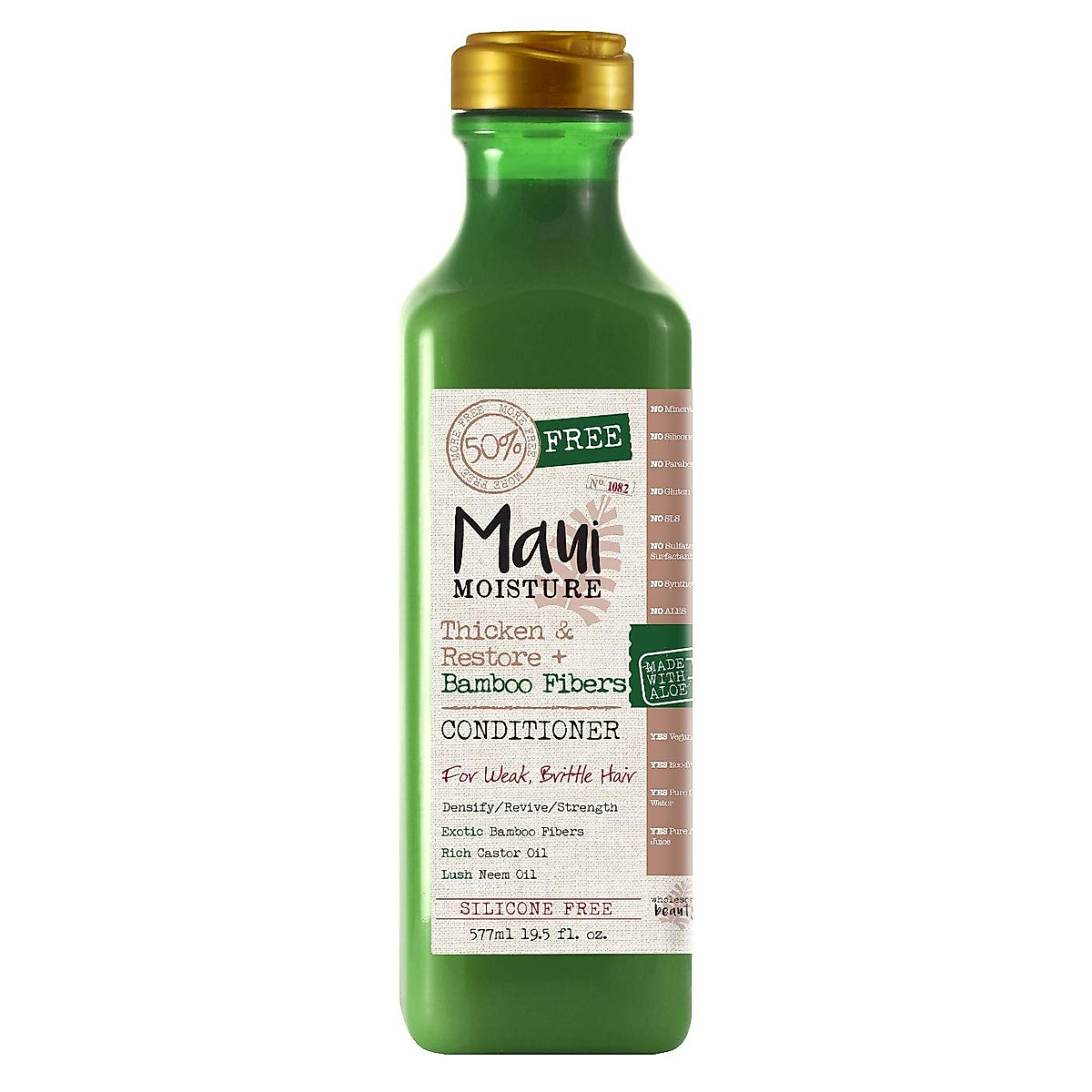 Maui Moisture Thicken and Restore Bamboo Fibers Conditioner, 19.5 Ounce