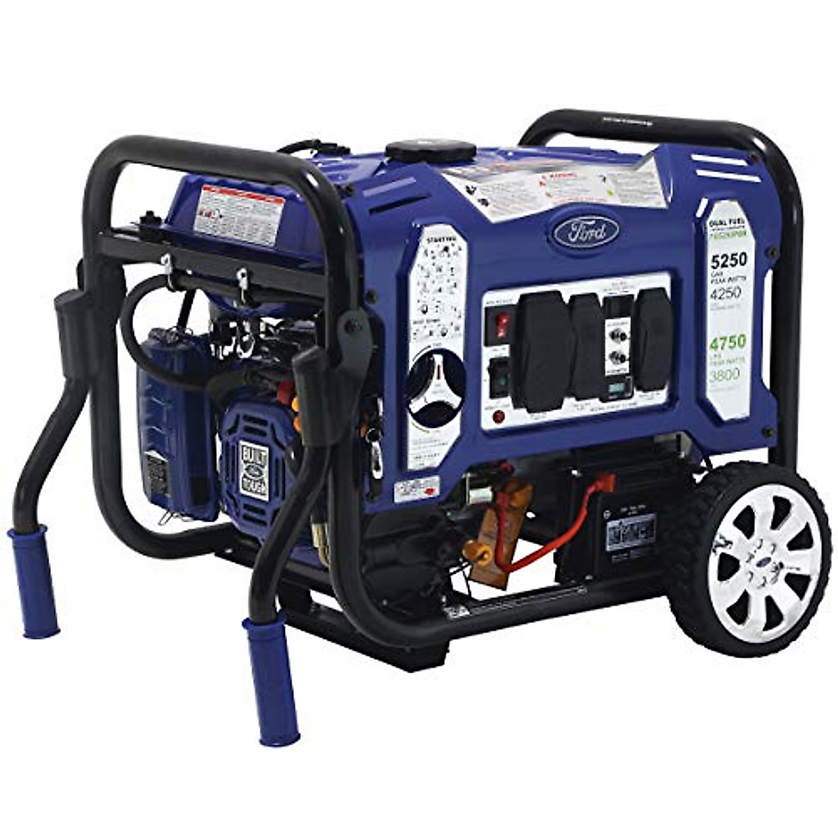 Ford 5,250W Dual Fuel Portable Generator with Switch & Go Technology and Remote Start, FG5250PBR