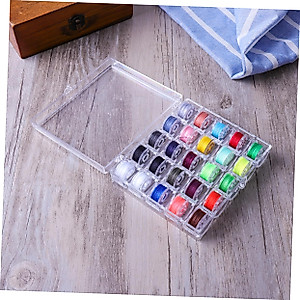 TEHAUX Home Sewing Machines 25 Pcs Bobbin Case Bobbin Winder Bobbin Thread Bobbin Storage Bobbin Holder High Speed Home Sewing Machine
