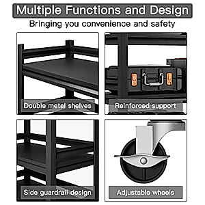 MOLYHOM Storage Shelves Heavy Duty, Garage Storage Racks and Shelving, 5-Tier Metal Shelves for Storage