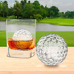Tovolo Golf Ball Ice Molds (Set of 3) - Slow-Melting, Leak-Free, Reusable, & BPA-Free Craft Ice Molds/Great for Whiskey, Cocktails, Coffee, Soda, Fun Drinks, and Gifts