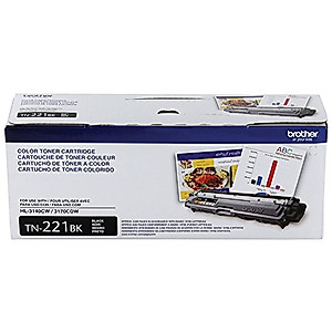 Brother TN221BK Standard Yield Black and TN225C, TN225M, TN225Y High Yield Cyan, Magenta and Yellow Toner Cartridge Set