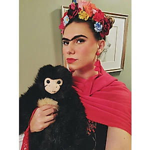 DreamLily Frida Kahlo Mexican Flower Crown Floral Headband Party Costume Day of the dead Headpiece NC12 (Mexican Crown)