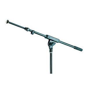 K&M - König & Meyer 21120.577.55 - Two-Piece Telescopic Boom Arm Extra Long - Smooth, Silent and Scratch Free Position Changes - Professional Grade for all Musicians - German Made - Black