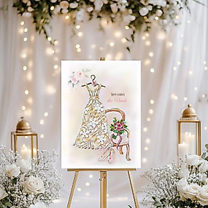 QUILLCRAFT Here comes the Bride Card, Happy Wedding Card, Bridal Shower, Quilling Quilled Congratulations Card, Bride to be, Artful Engagement Card for Her Women Daughter (Here comes the Bride)