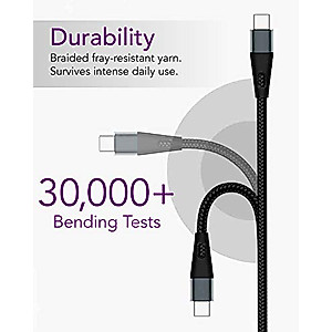 ZMI [6.6ft Black] Hi-Tension USB-C to USB Cable, Braided