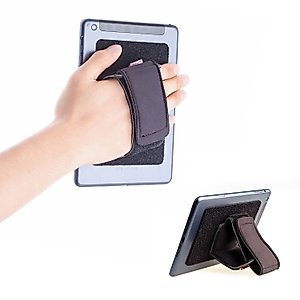 TFY Padded Hand-Strap Plus Hook & Loop Fastening Tape Adhesive Patch - DIY Detachable Hand-Strap for Smartphone, Tablet PC and More - iPhones - iPad Pro 9.7/12.9 Inch and Other Tablets