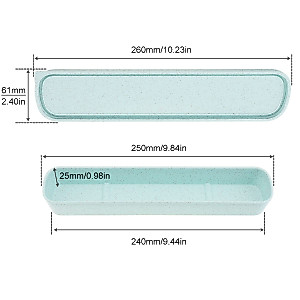 OriGlam 1pcs Portable Flatware Box Travel Tableware Storage Case Box, Utensil Case Flatware Storage Box for Cutlery Kit (Pink)