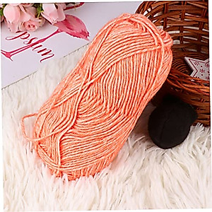 Zerodeko Cotton Craft Yarn Cotton Crochet Yarn Knitting Set Knitting Supplies Accessories Yarn Set Cotton Rope for Scarf DIY Cotton Thread Cotton Rope for Handmade Crafts Soft Yarn Loom