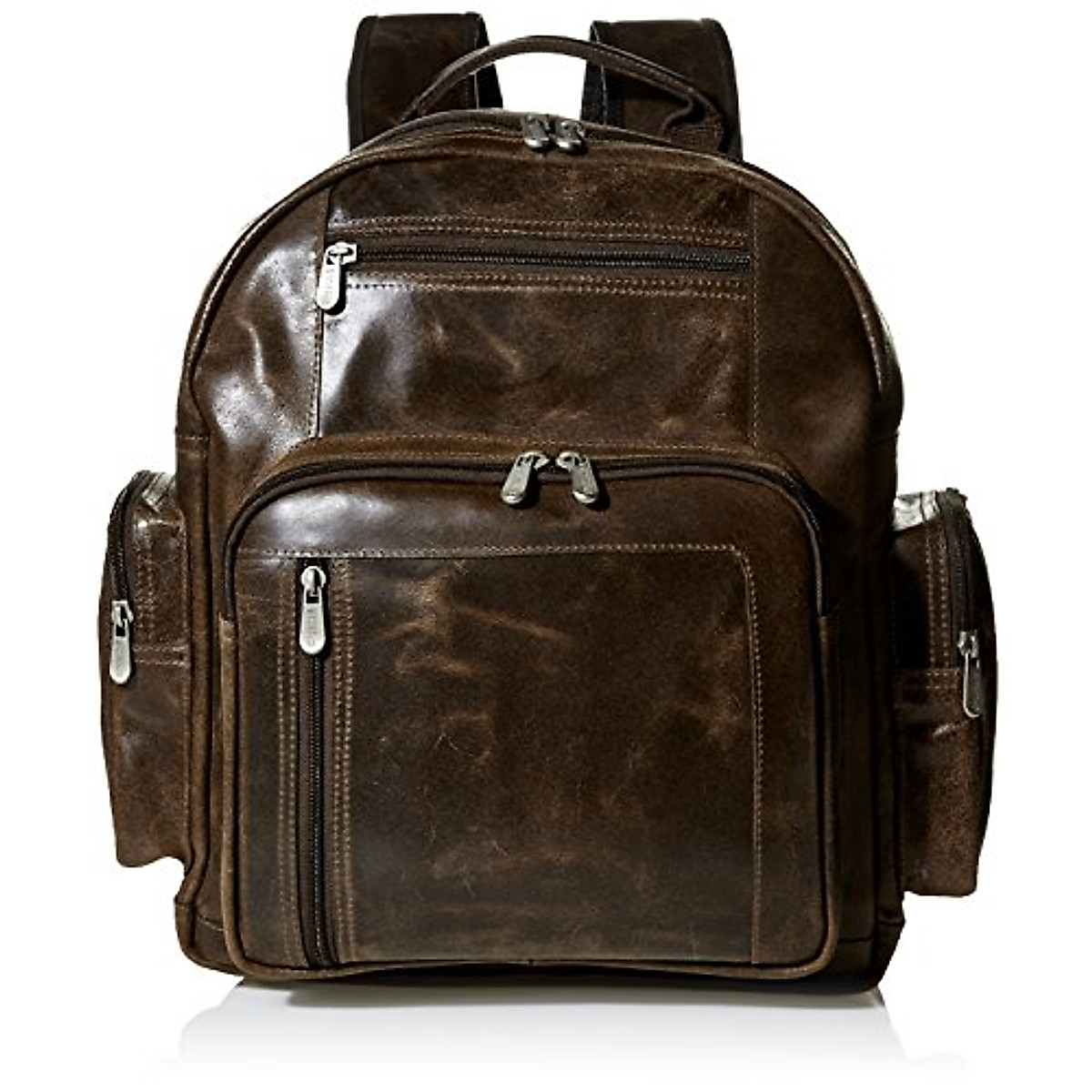 Piel Leather Travel Backpack, Vintage Brown, One Size
