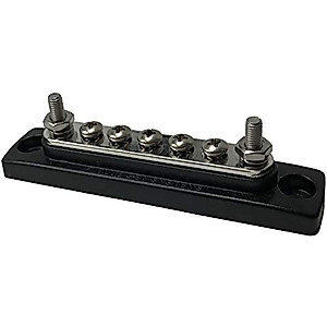 Sherco-Auto Blue Sea 2304 Marine Mini Common Bus Bar 5 X #8-32 Screw 5 Gang 100 Amp