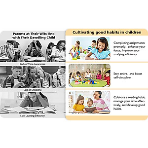 Task Timer, Planning Board with Visual Timer for Kids, Daily Chore Board-Checklist [Intuitive Assistive Tech] for ADHD, Autism Increase Self-Regulation, Silence Timer for Classroom Home