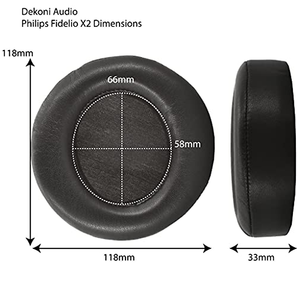 Dekoni Audio Replacement Ear Pads for The Philips Fidelio X2HR Headphones (Choice Suede)