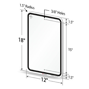SmartSign 18 x 12 inch Blank Write-On Metal Sign, 63 mil Aluminum, 3M Laminated Engineer Grade Reflective Material, Black and White, Made in USA