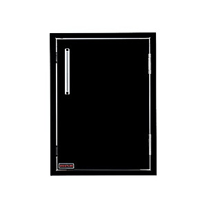 Whistler Vertical Stainless Steel Single Access Door for Outdoor Kitchen BBQ Grill Island,16.50"×22.50"×3.2",Black