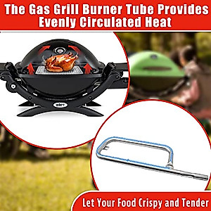 Village Smoker 60040 Grill Burner Tube Kit Compatible with Weber Baby Q, Q100, Q120, Q1000, Q1200, 516002, 516001, 50060001, 51060001 Gas Grills Part Number 69957, 41657 Grill Parts