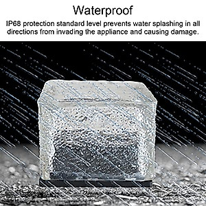 KAKAKE Solar Buried Lamp, Garden Light Solar Charging Embedded Installation for Swimming Pool Peripheral Layouts for Courtyards