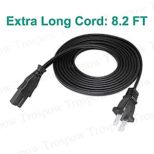 Figure D 8.2ft 2 Prong Power Cord for Bose 321 Cinemate I II III 1 2 3 GS GSX,CineMate 15 Home Theater Speaker System AC Power Cord Cable Replacement