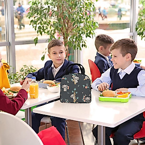 Zoczos Cute Koala Lunch Box Adorable Koalas Birds Climbing Trees Branches Floral Adult Lunch Box for Women Mens