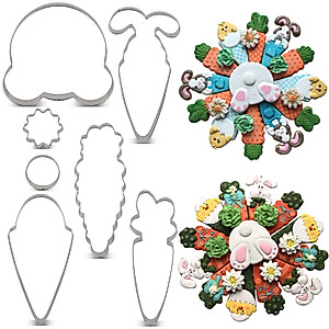 LILIAO Easter Platter Cookie Cutter Set - 7 Piece - Stainless Steel - by Janka