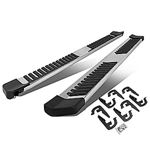 Auto Dynasty 6 Inches Side Step Nerf Bar Running Boards Compatible with Ford F150 Crew Cab 04-14, Stainless Steel, Silver Painted Finish
