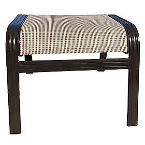 Sunny Furnishings Samo Sling Outdoor Ottoman Set of 2