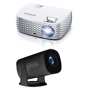 Projector, GooDee HD Video Projector Native 1920x1080P, Outdoor Movie Projector 9500L 300'' Touch Keys Home Theater Projector with 50000 Hrs Lamp Life, Support Fire TV Stick/PS4/HDMI/iOS /Android