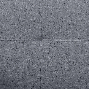 YOUUD Grey Sackcloth 1-Piece Living Room Wide Sofabed