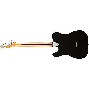 Fender Vintera 70s Custom Telecaster Electric Guitar, with 2-Year Warranty, Black, Maple Fingerboard