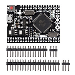 ACEIRMC 2pcs for MEGA 2560 PRO Embed CH340G/ATMEGA2560-16AU Chip with Male Pinheaders Compatible for Arduino Mega2560 Module