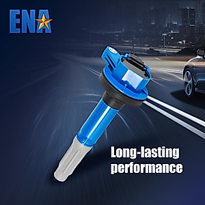 ENA Set of 8 Blue Ignition Coil Pack 2011 2012 2013 2014 2015 2016 Compatible with Ford F150 Mustang Lobo F-150 V8 5.0L Coils 5.0 Replacement for C1802 UF622 DG542 BR3Z12029A 5C1859