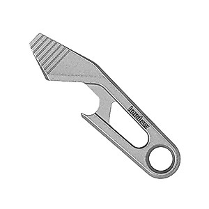Kershaw Recap Keychain Bottle Opener, Gray Multi Tool with Bottle Opener, Pry Bar, and Flathead Screwdriver Tip, Fits Key Ring, Size of a House Key