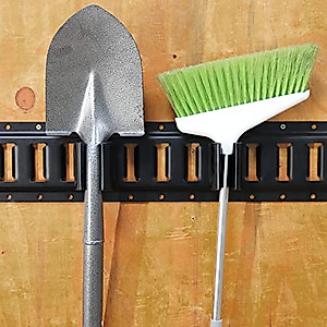 KOPKIO 4 Pack E Track Tool Holders Heavy Duty Tool Holder Organizer,E Track/X Track Tool Hangers for Trailers,Vans,Trucks,Garages, Brooms,Hammers, Shovels,Gardening Tools,Medium Size