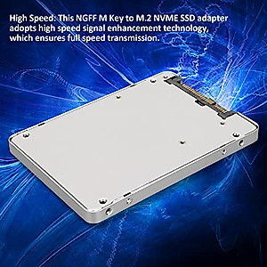 SSD Chassis, NGFF M to M.2 NVME 6 Gbps KeyHigh Speed Hard Disk Cover for Main Board