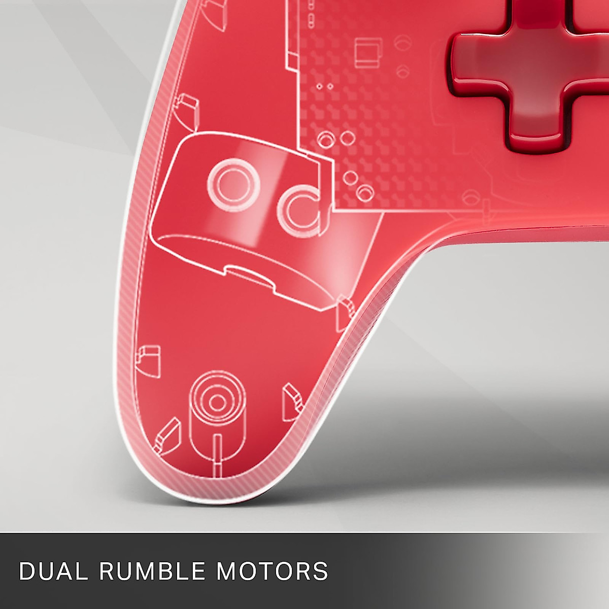 PowerA Advantage Wired Controller for Xbox Series X|S - Red, Xbox Controller with Detachable 10ft USB-C Cable, Mappable Buttons, Trigger Locks and Rumble Motors, Officially Licensed for Xbox