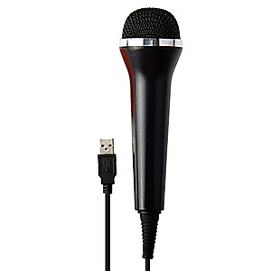 Gam3Gear Universal USB Audio Wired Karaoke Micrphone Mic for PS4 Slim/Pro/PS3/Xbox One/S/Xbox 360/Wii/Switch/PC