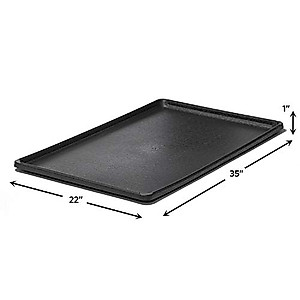 MidWest Homes for Pets Replacement Dog Crate Pan for MidWest and New World Dog Crate , Black