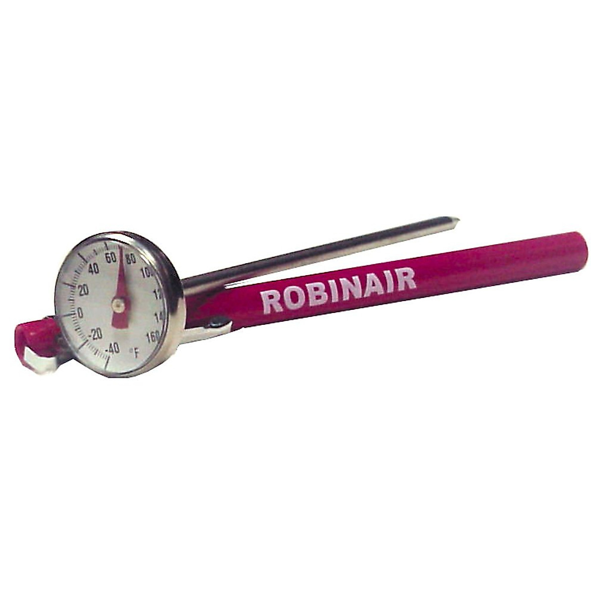 Robinair 10945 Dial Thermometer, 0° to +220°F, 1-3/4" Face