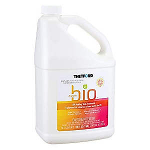 Thetford 96614 AquaBio RV Holding Tank Treatment Citrus Twist Scent, Formaldehyde Free 1 Gallon Liquid
