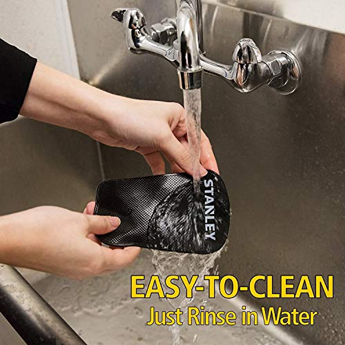 STANLEY S4005 3.5" x 5.75" Extra-Strong Anti-Slip Grip Dashboard Gel Pad for Cell Phone, Tablet, GPS, Keys or Sunglasses, Pack of 4