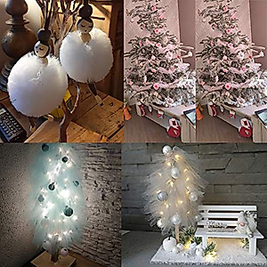 ICOSHOW Sparkling Tulle Rolls, 15” by 30 Yards (90FT) Glitter Tulle Spool Ribbon Fabric for Wedding Birthday Bridal Shower Tutu Skirt Party Gift Wrapping (White)