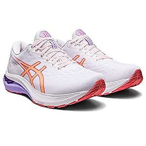 ASICS GT-2000 11 Shoes for Women - Jacquard Mesh Upper, Lace Up Closure, Classy, and Comfy Wear White/Summer Dune 9 B - Medium
