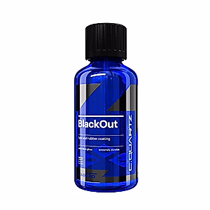 CARPRO CQUARTZ Blackout - Tire Coating and Dressing for Trim and Rubber, Polysiloxane and Durable on Unpainted Resin Materials (50mL)