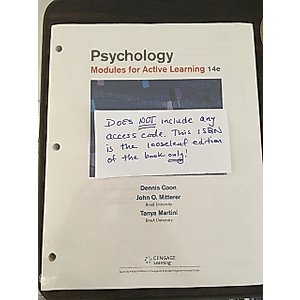 Psychology: Modules for Active Learning, Loose-Leaf Version