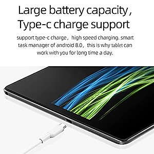Pc Tablet, 10.8 Inch 4G Ten Core Processor Computer Tablet 64Gb ROM Hd IPS Screen Tablet with Charger for Study Play Work 100‑240V, Portable Android Tablets (#3)