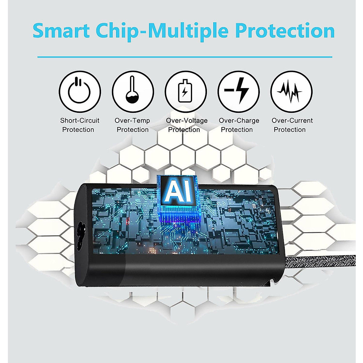 90W Type C Laptop Charger, Universal 20V 4.5A Chromebook Adapter for Dell Latitude 5420 5520 7420 5400 7300 7389 5430 5530 7430 7390 ; Dell XPS 13 12 9320; Precision 5530 2in1, 3540, 3550, 5550, 5750